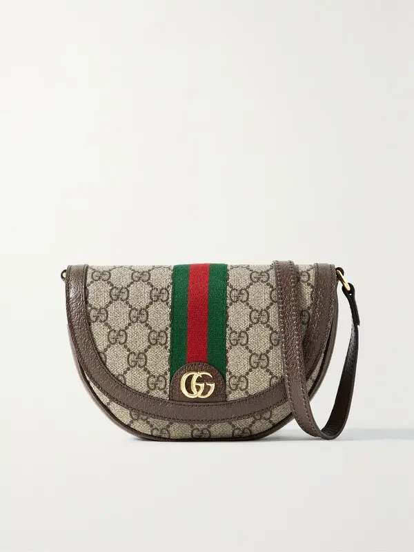 Gucci Ophidia Printed Shoulder Bag - Neutrals