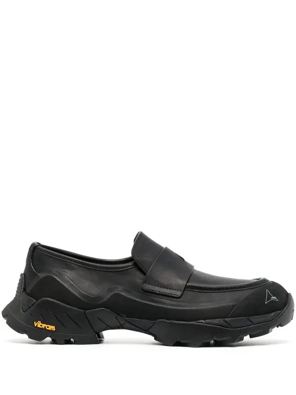ROA Logo-print Leather Loafers