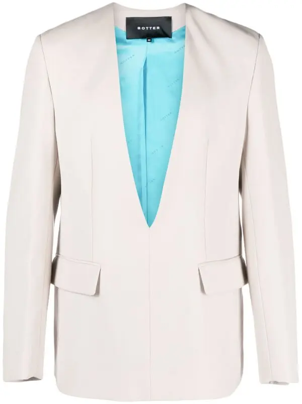 BOTTER Plunging V-neck Wool Blazer