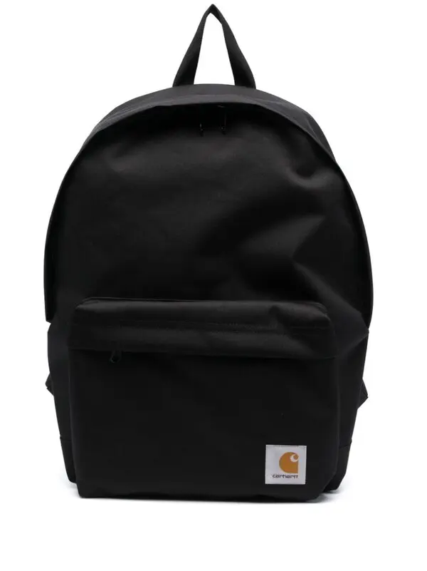 Carhartt Work In Progress Zip-fastening Backpack With Logo Patch - Black