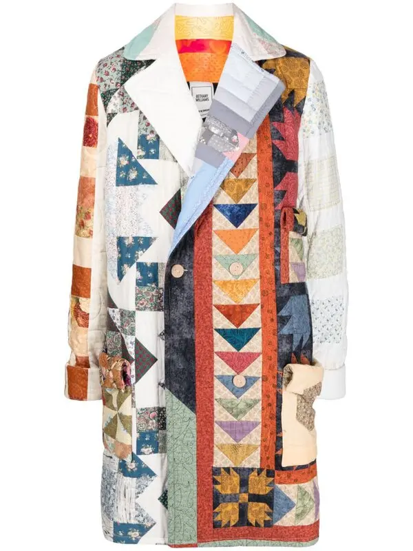 BETHANY WILLIAMS Double-breasted Patchwork Coat
