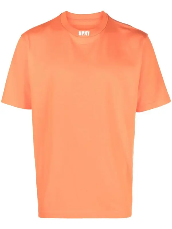 Heron Preston Logo-embroidered Cotton T-shirt - Orange