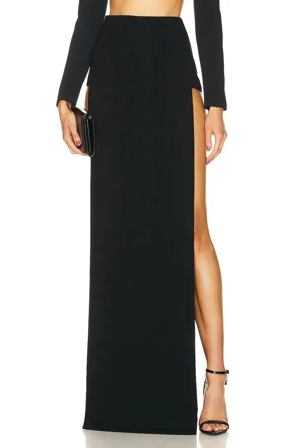 MONOT High Slit Long Skirt