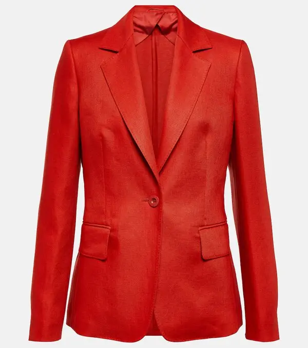 Max Mara Single-breasted Linen Blazer