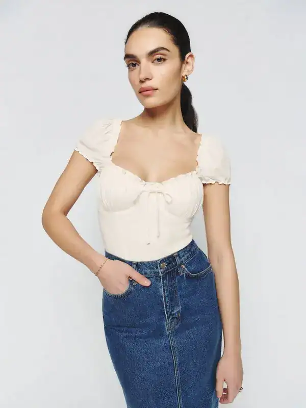Reformation Micaela Top - Gossamer | Editorialist