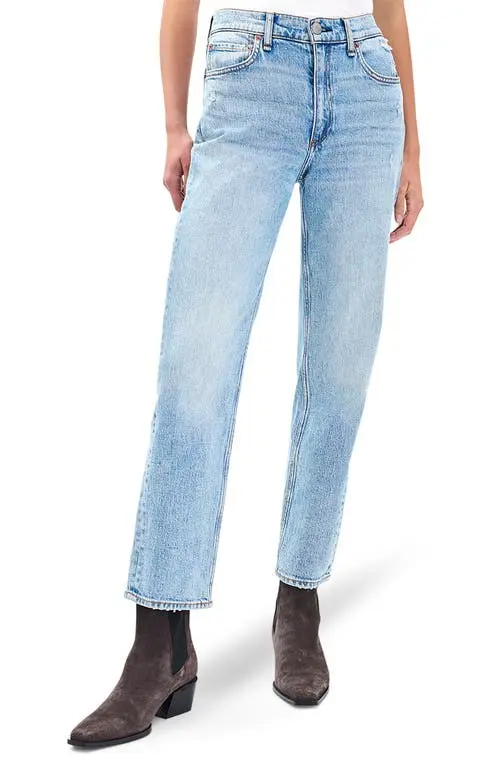 Rag & Bone Harlow Mid-rise Straight Leg Jeans - Lou1