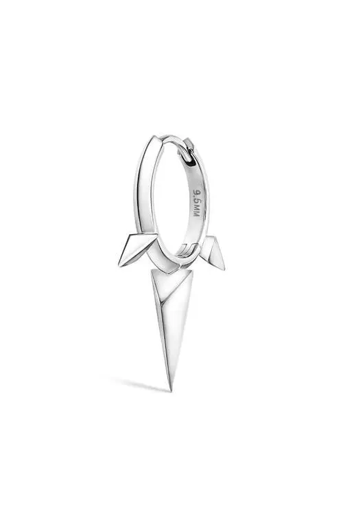 MARIA TASH Triple Spike Hoop Earring - White Gold