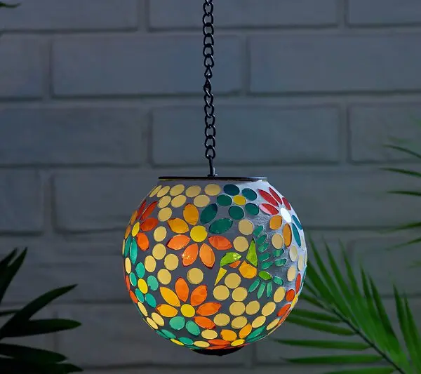 TEMP-TATIONS As Is Outdoor Centertaining 6' Mosaic Sphere