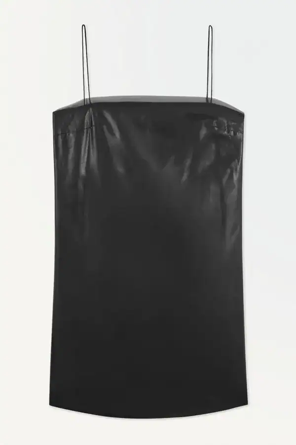 cos square neck mini dress COS Square-Neck Mini Pinafore Dress