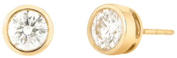 Ring Concierge Bezel-set Diamond Stud Earrings