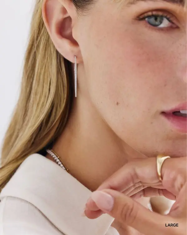 Ring Concierge Diamond Hoop Earrings