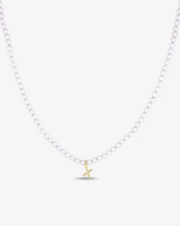 Ring Concierge Pearl And Pavé Initial Choker