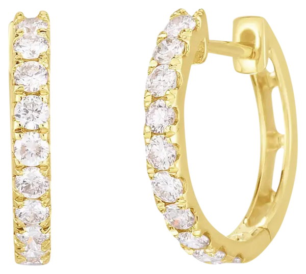 Ring Concierge Diamond Huggie Earrings