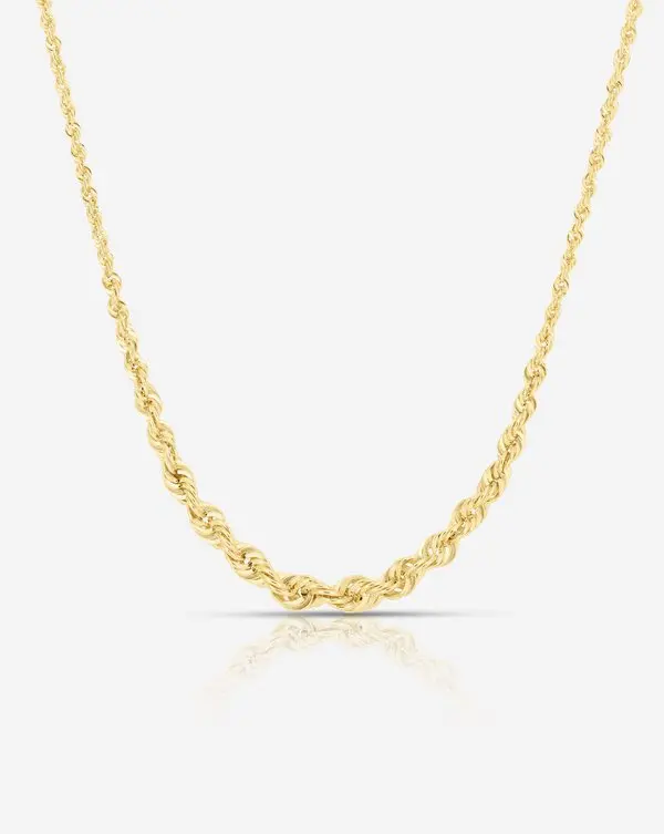Ring Concierge Graduated Rope Chain Necklace