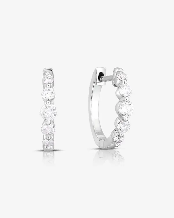 Ring Concierge Graduated Diamond Huggie Earrings