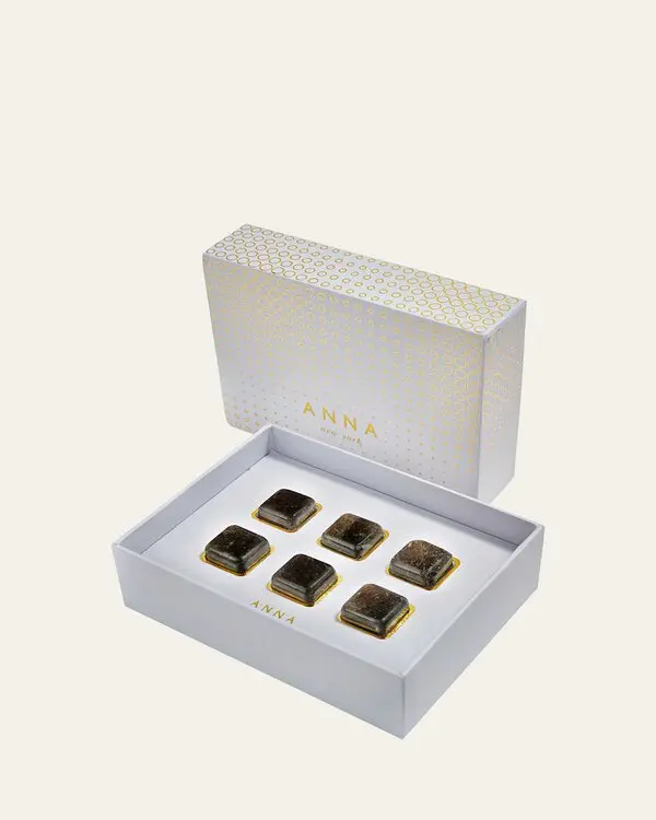 ANNA NEW YORK Vida Smokey Quartz Whisky Cubes, Set Of 6