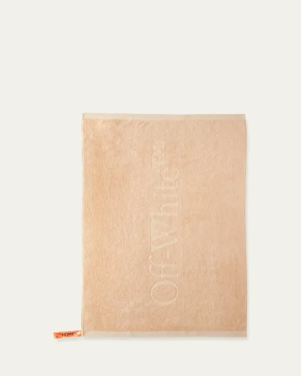 Off-White Peach Bookish Shower Towel