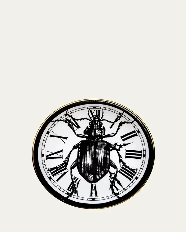 RORY DOBNER Beetle Clock Dinner Plate