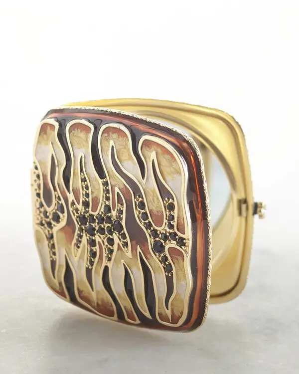 JAY STRONGWATER Tiger Striped Compact