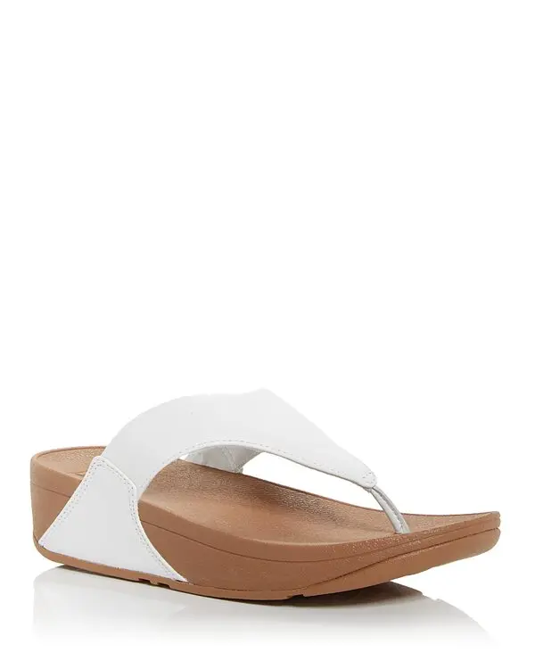 Fitflop Lulu Thong Wedge Sandals - White
