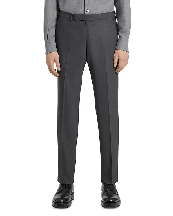 Zegna High Performance Wool Pants - Dark Gray