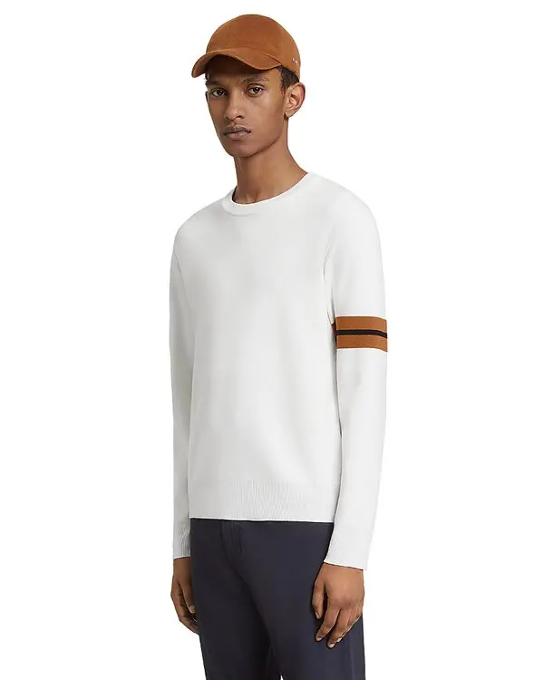 Zegna High Performance Wool Crewneck Sweater - White