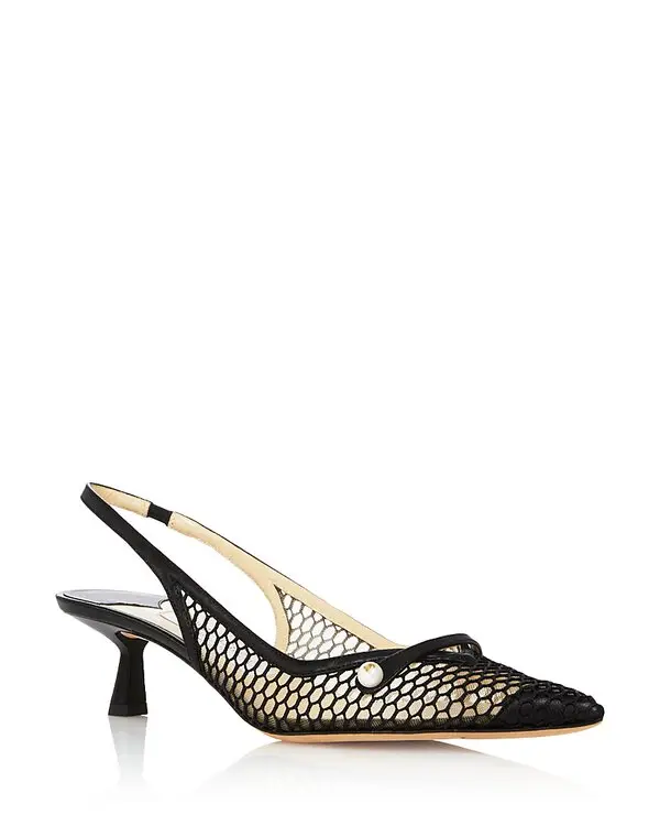 JIMMY CHOO Amita 45 Slingback Pumps - Black/black