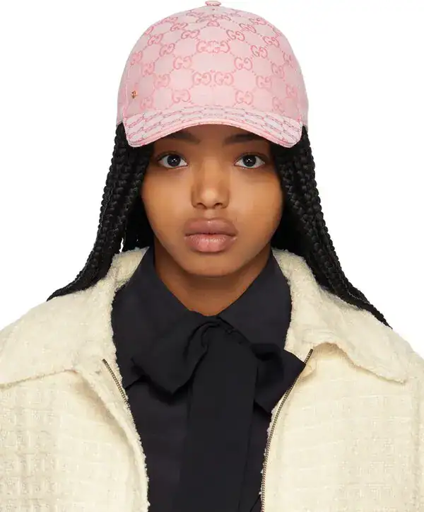 Gucci Pink Gg Cap - 5872 Soft Cot. Candy | Editorialist