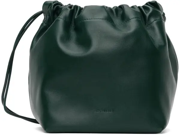 Jil Sander Green Dumpling Crossbody Bag In 301 Dark Petrol - 45 
