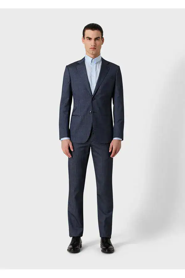 Giorgio Armani Soho Line Single-Breasted Suit In Virgin Wool And