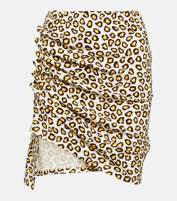 Rabanne Leopard-print Miniskirt