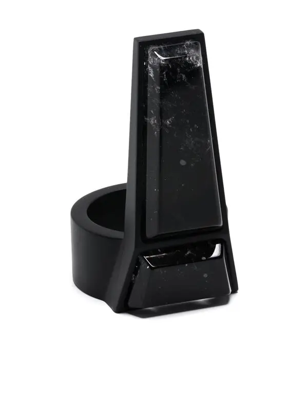 Rick Owens Geometric Rock Crystal Ring
