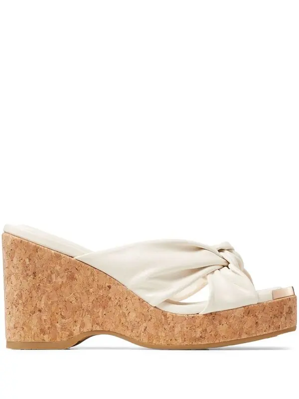 JIMMY CHOO 95mm Avenue Wedge Sandals