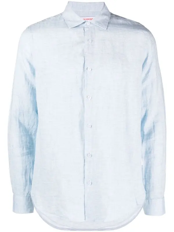 Orlebar Brown Linen Shirt - Blue