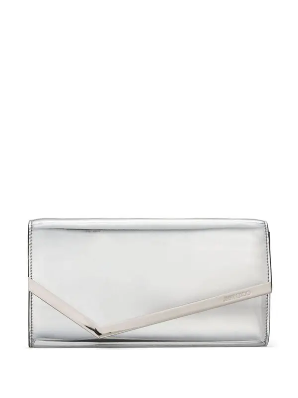 JIMMY CHOO Emmie Leather Minibag - Silver