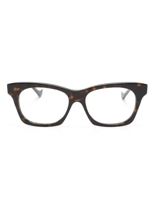 Gucci Tortoiseshell Square-frame Glasses