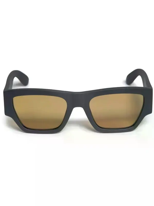 Alexander McQueen Angled Rectangle-frame Sunglasses - Grey