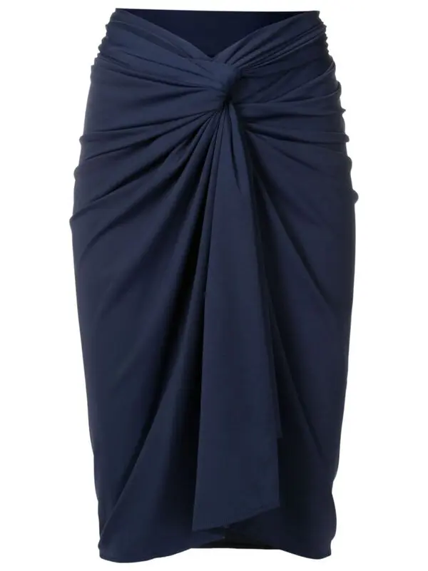 LYGIA & NANNY Orixa Tied-waist Skirt - Blue