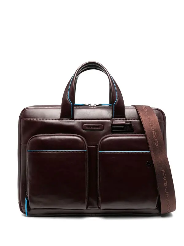 PIQUADRO Leather Laptop Briefcase