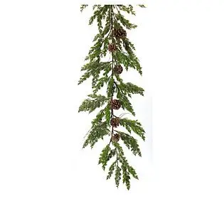 MELROSE Mixed Pine Garland W/pinecone Accents