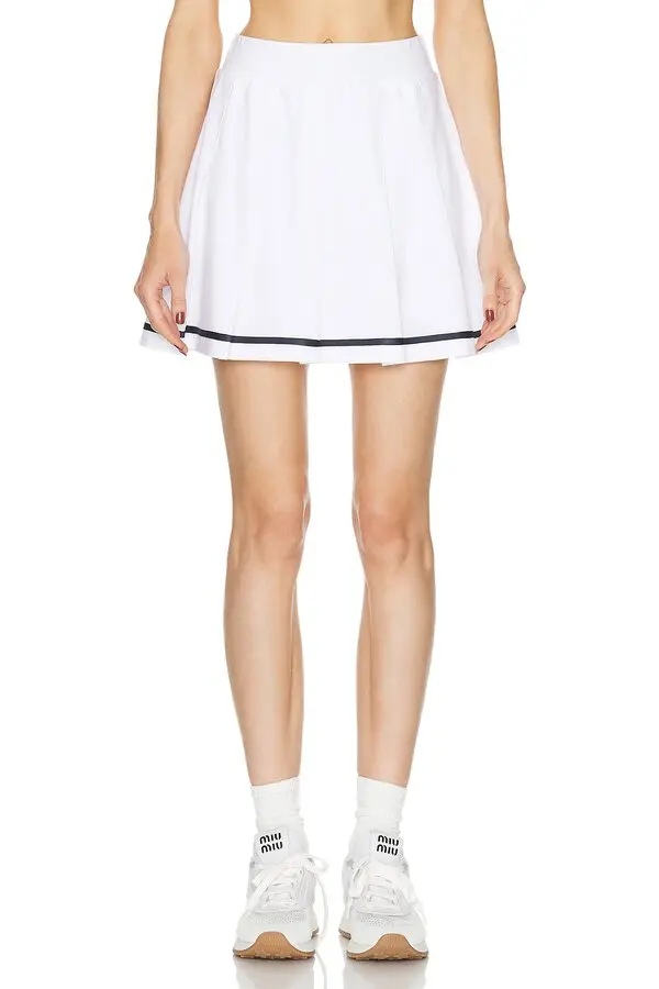 Varley Clarendon High Rise 16" Skort - White