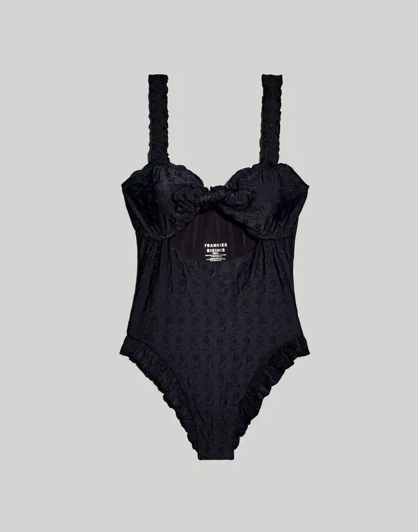 Madewell Frankies Bikinis Lucia Eyelet One-piece Swimsuit