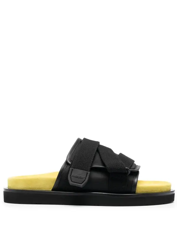 AMBUSH Buckle-embellished Padded Slides