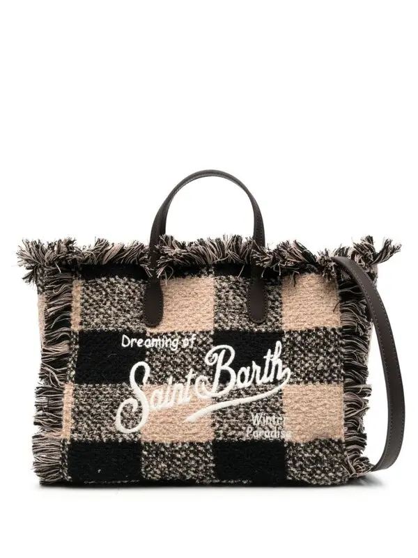 MC2 SAINT BARTH Gingham-check Tote Bag