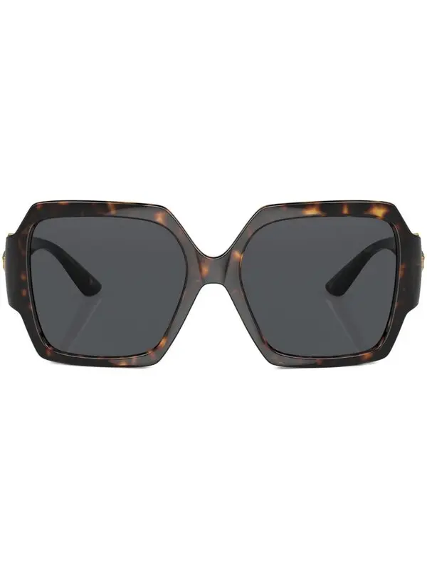 Versace Tortoiseshell Oversize Sunglasses