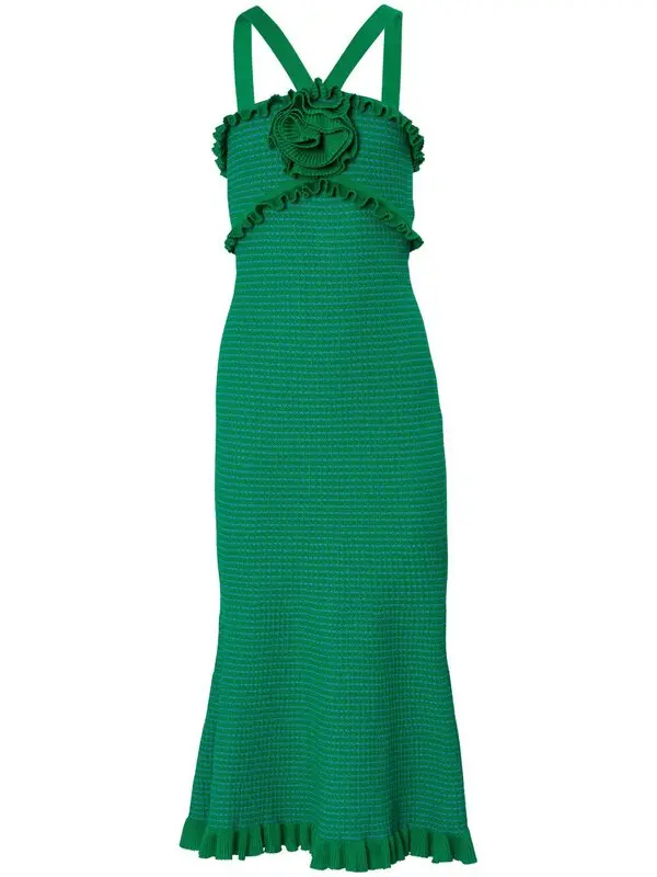 slim fit dress slacks Fiji Knit Dress in Emerald by Paper Heart - Kindred Spirit main image 1