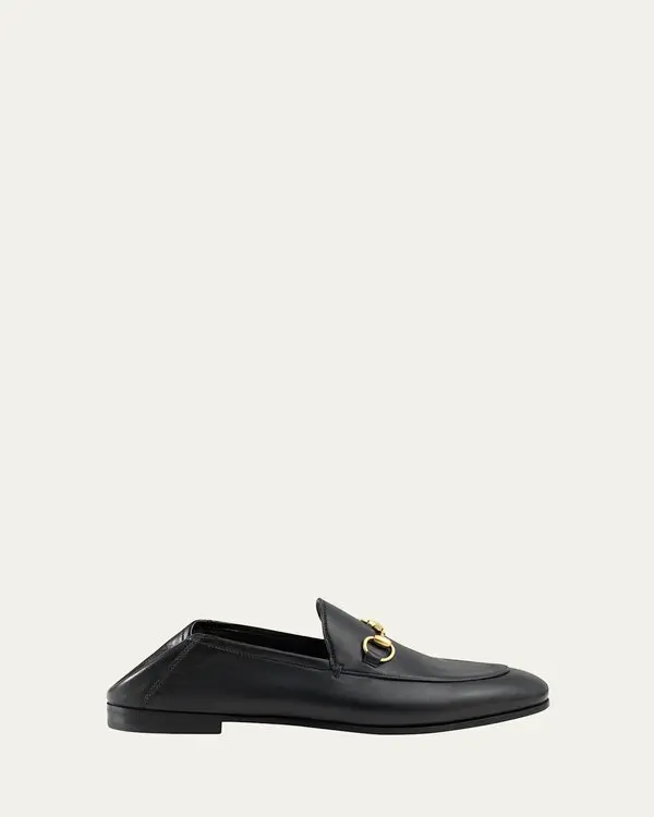 Gucci Brixton Leather Loafers - Black