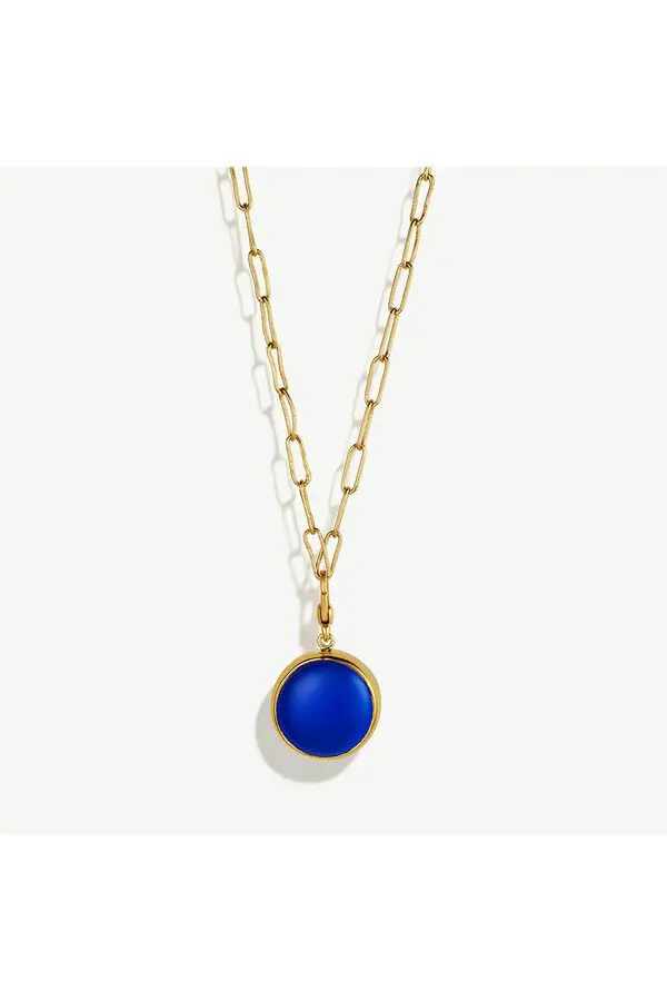 SOKO Umbo Circle Necklace Charm & Mini Ellipse Necklace Set