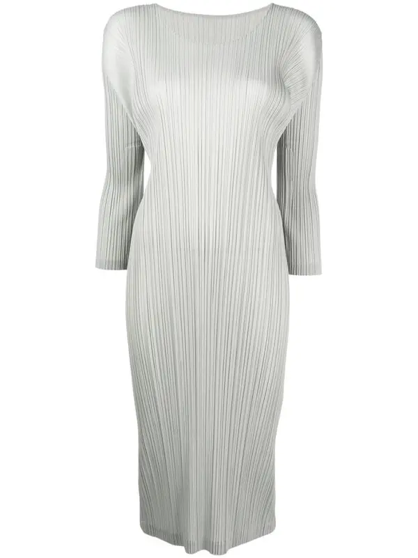 strapless open back dress Elegant Pleated Midi Wedding Guest Dress With Belted Waist  Vicancio