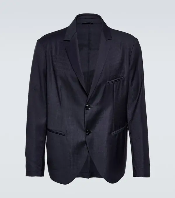 Giorgio Armani Single-breasted Virgin Wool Blazer